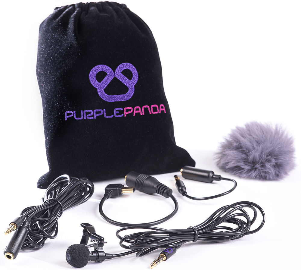 Purple Panda Lavalier Microphone Kit – Purple Panda Technologies
